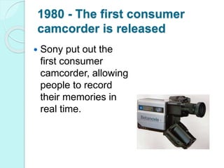 Camera timeline | PPT