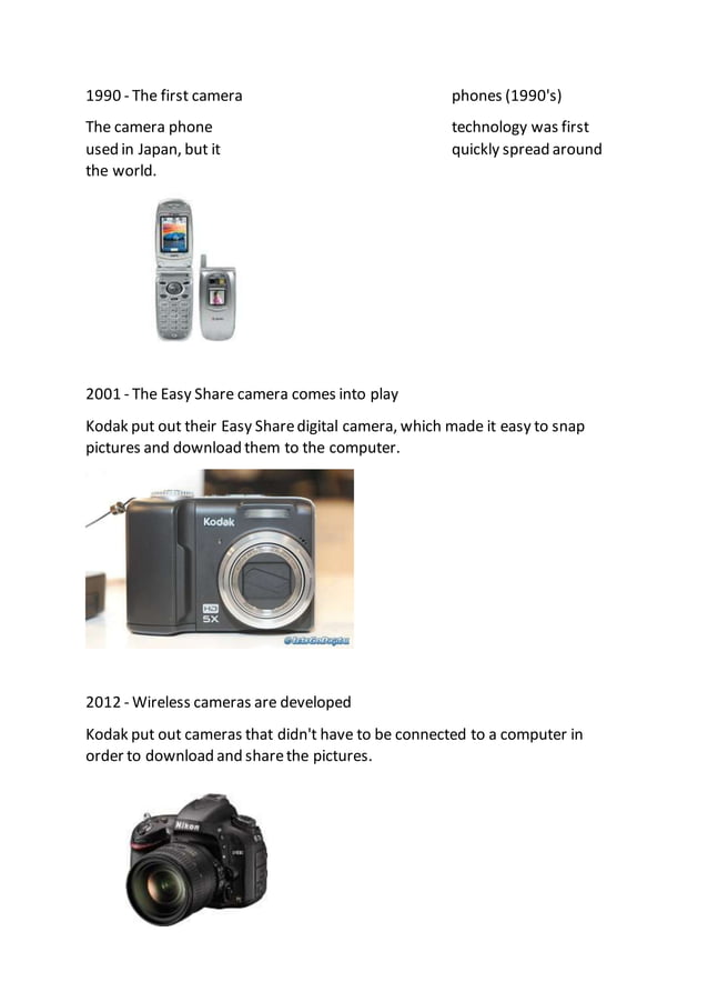 Camera timeline | DOCX