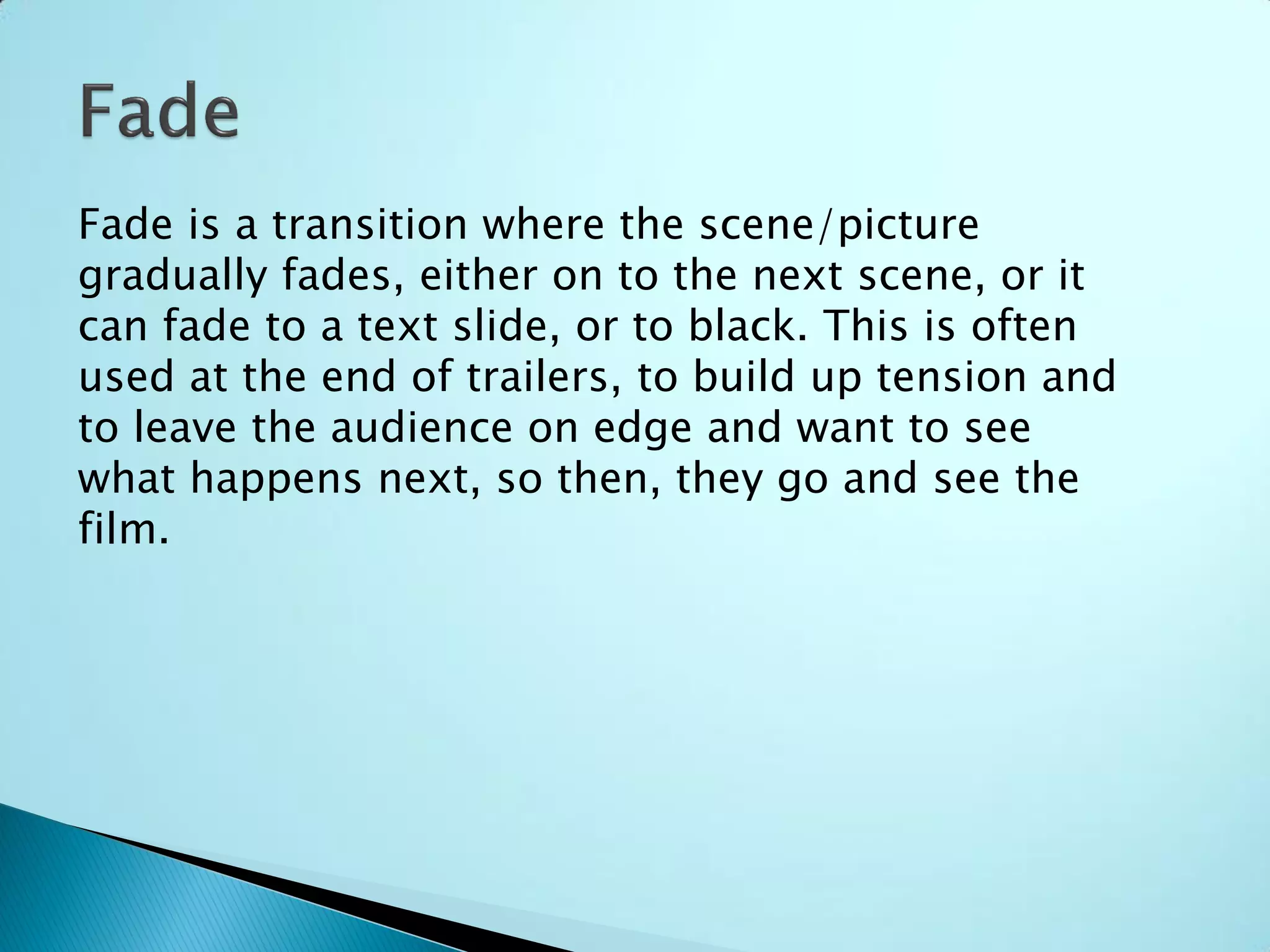 Camera Transitions and Edits | PDF