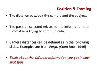 Camerawork for AS Media | PPT