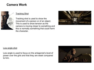 Camera work in pyschological and stalker horror film (without trailers ...