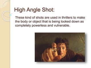Camera work in thrillers | PPTX | Photography | Arts and Crafts