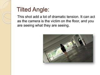 Camera work in thrillers | PPTX