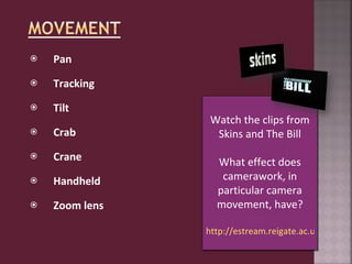 Camerawork lesson | PPT