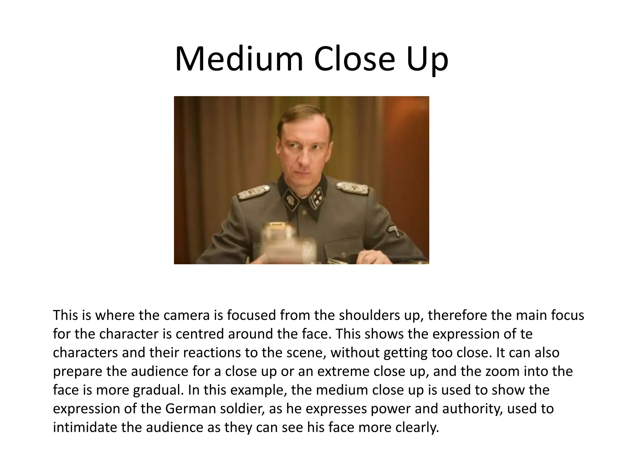 Camera work shot reference | PPTX | Video Production | Content Production