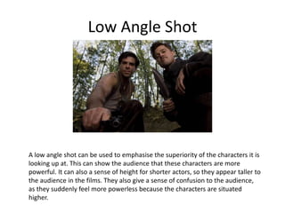 Camera work shot reference | PPTX | Video Production | Content Production