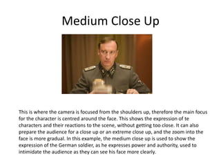 Camera work shot reference | PPTX | Video Production | Content Production