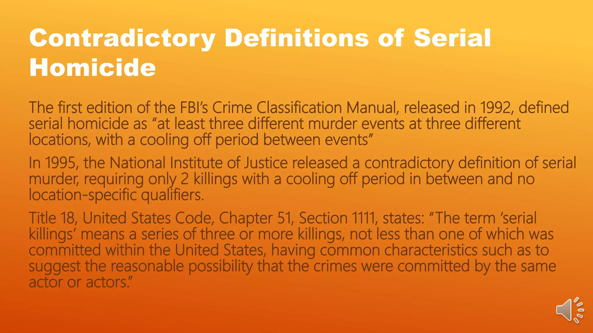 The Social Construction and Normalization of Serial Homicide | PPT