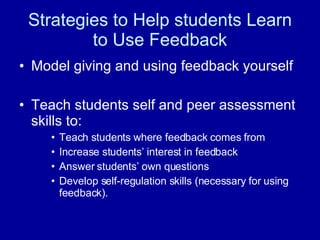 Cameron Giving Students Feedback | PPT