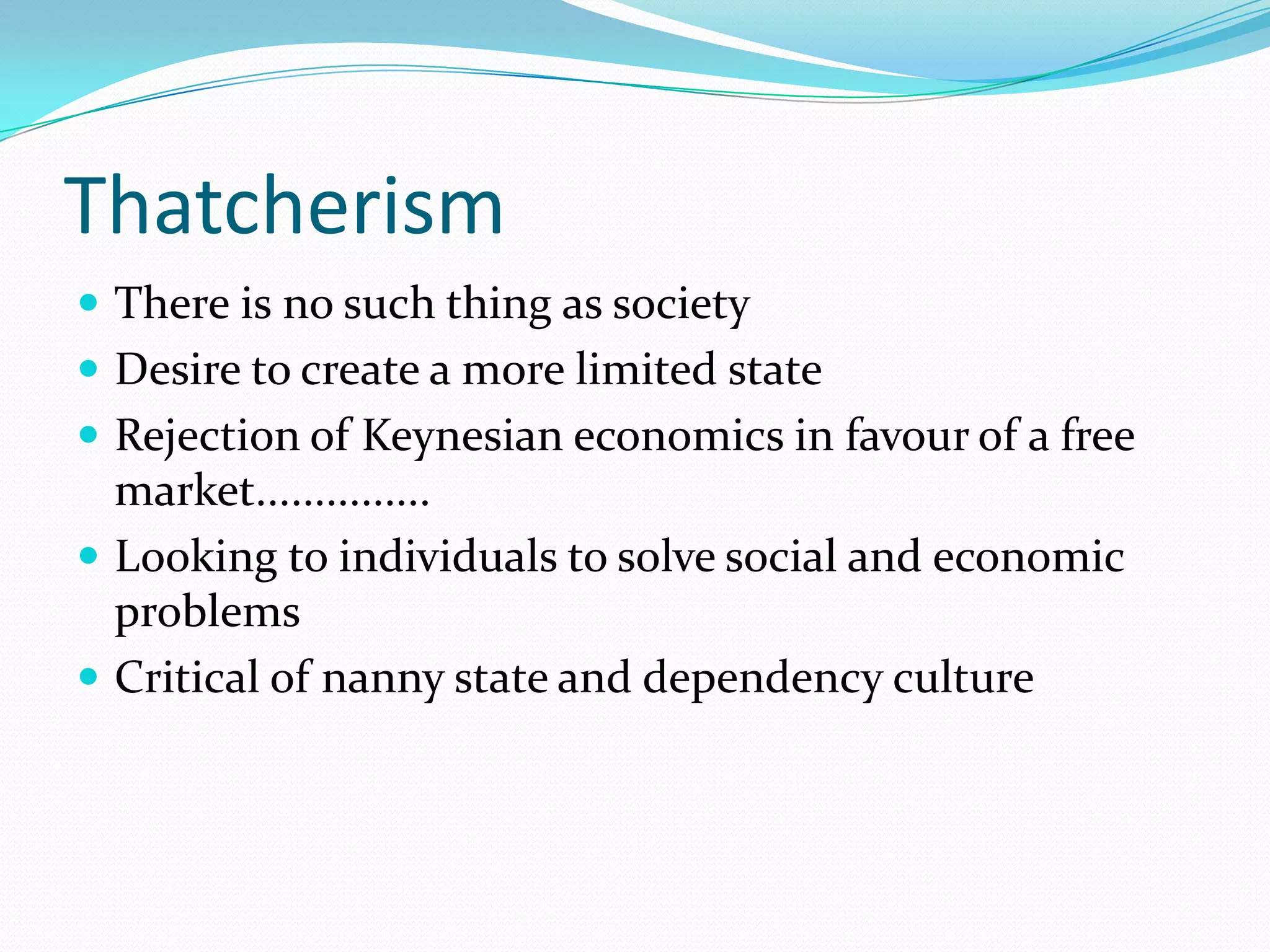 Cameron has abandoned thatcherism’ | PPTX