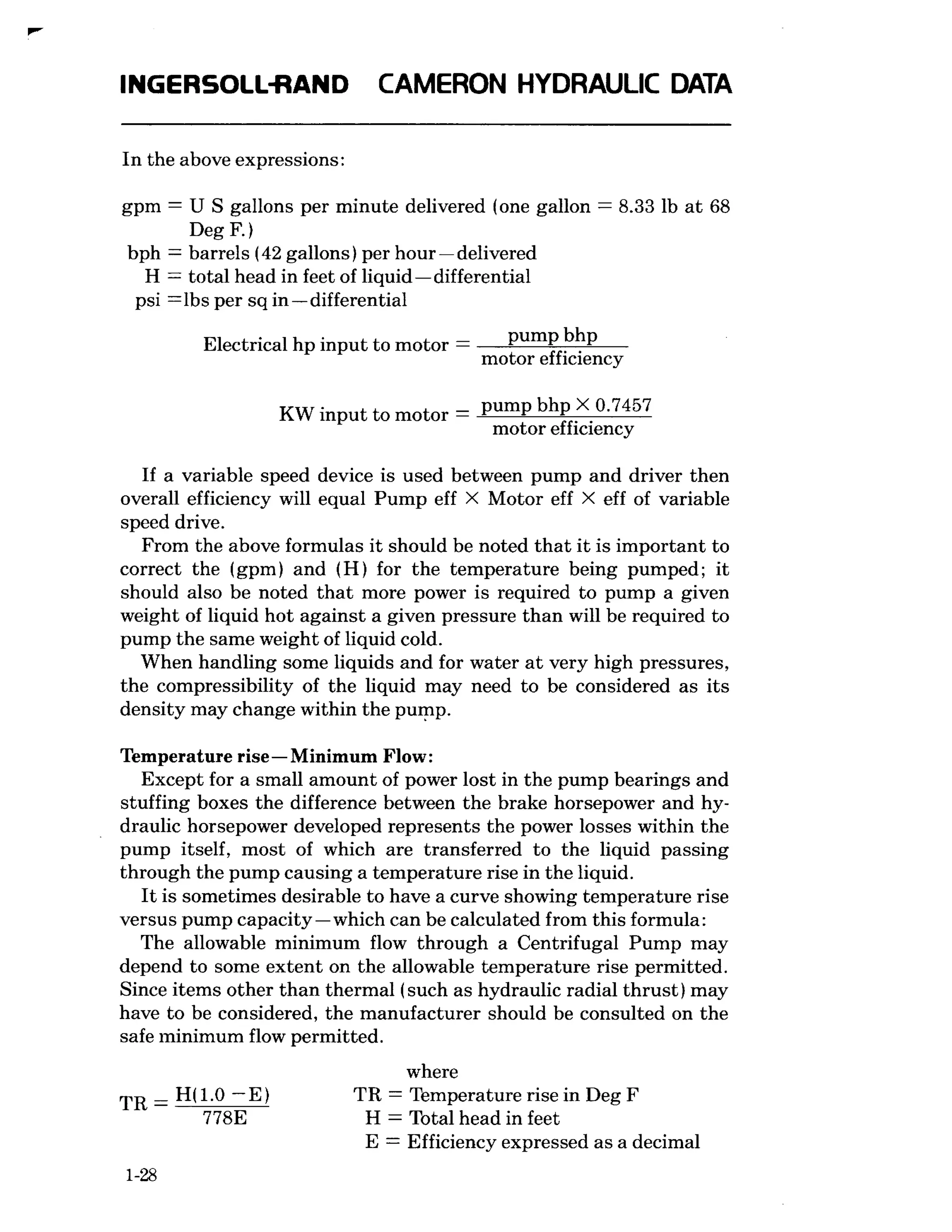 Cameron hydraulic data 16th ed | PDF