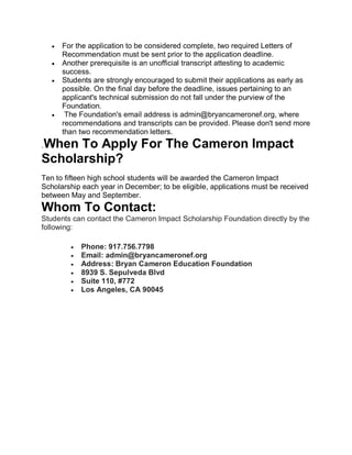 Cameron Impact Scholarship.pdf