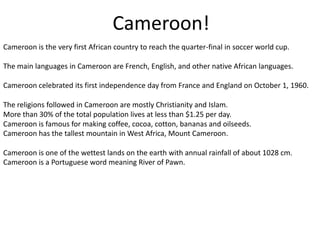 Cameroon | PPTX