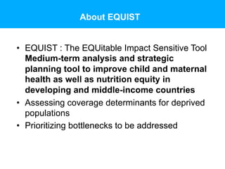 USING EQUIST FOR BOTTLENECK ANALYSIS | PDF | Medical Health