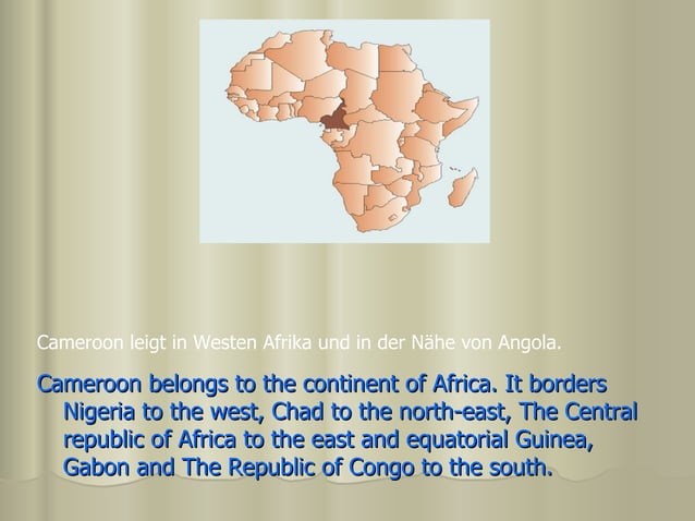 Cameroon Presentation Ed | PPT | Africa Travel | Travel Locations