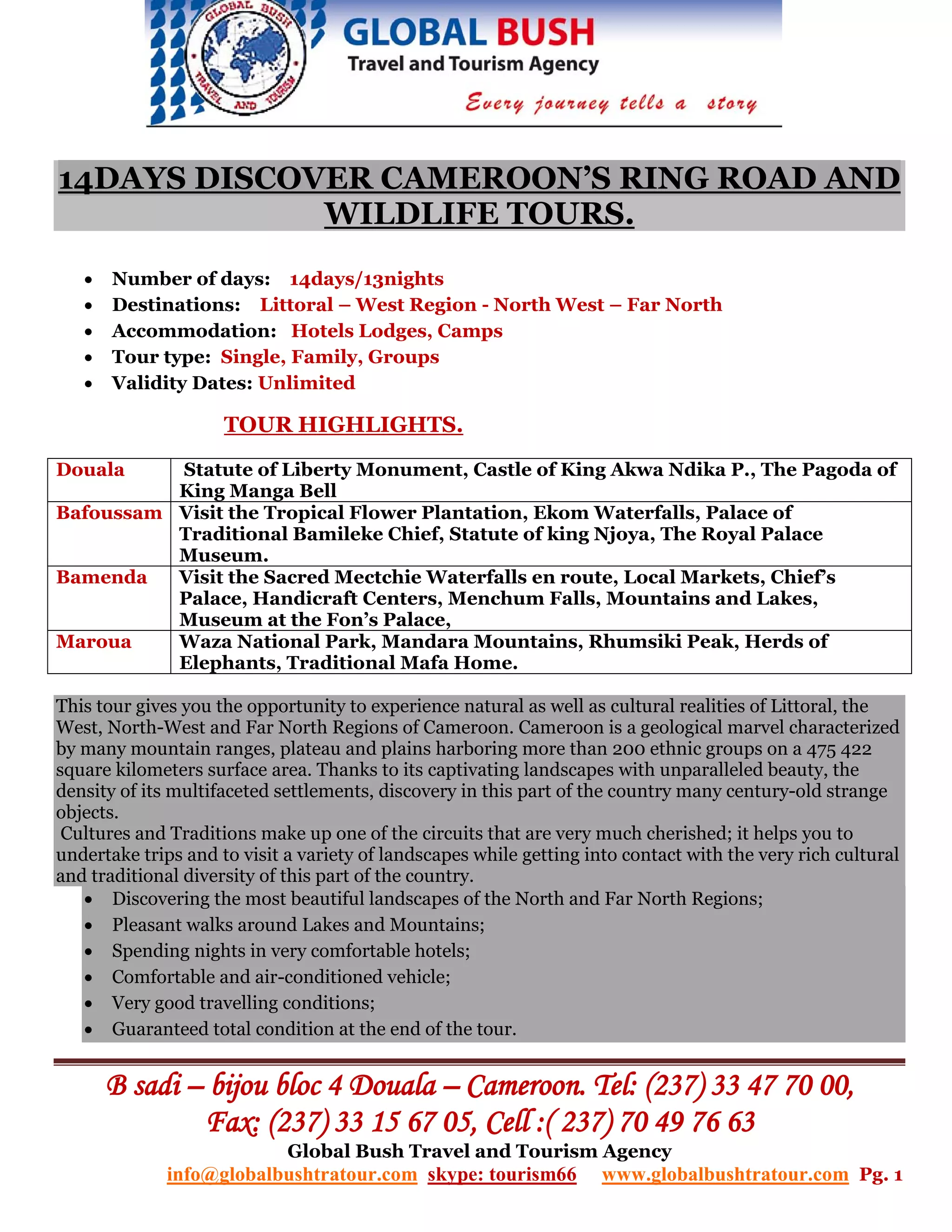 Cameroon's ring road and wildlife | PDF