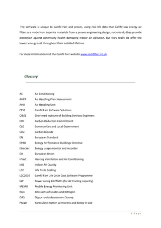Camfil Whitepaper Jan11 Using Lifecycle Cost Software | PDF