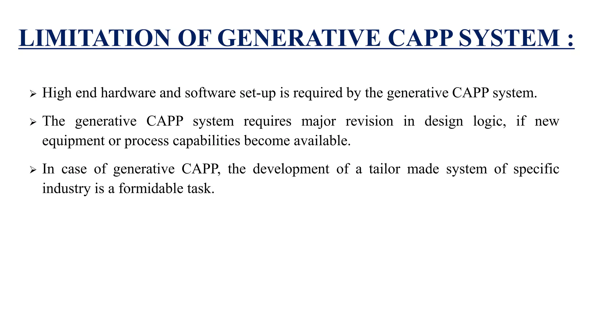 COMPUTER AIDED PROCESS PLANNING (CAPP) | PPTX