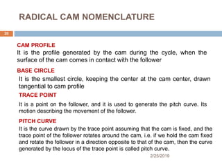 Kinematics of Cams and Follower | PPTX