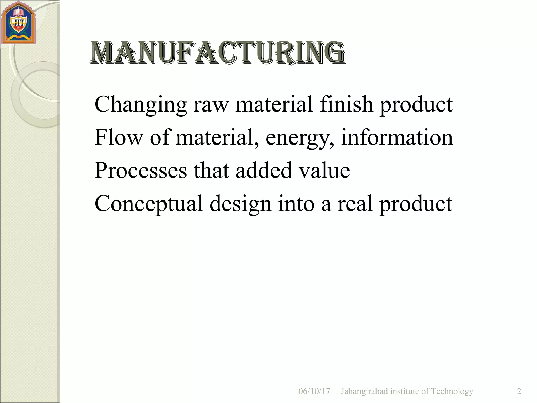 Computer aided manufacturing | PPT
