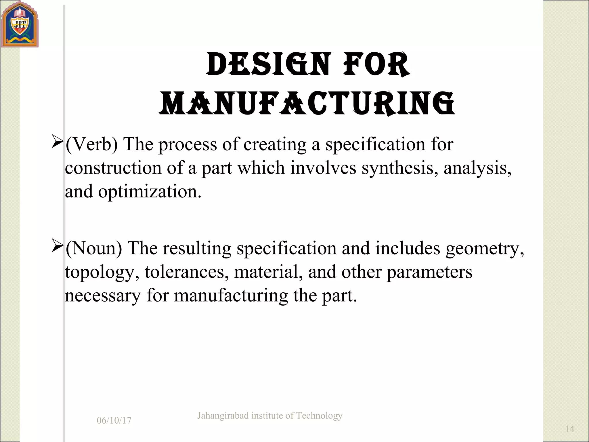 Computer aided manufacturing | PPT
