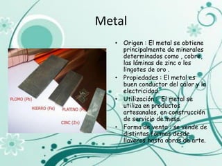 Ficha de materiales | PDF