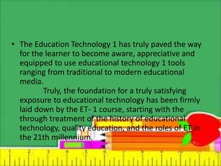 Camila ppt..edtech1 and 2 | PPT