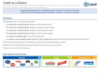 Camil Website Institutional Presentation 20dez2017 | PPT