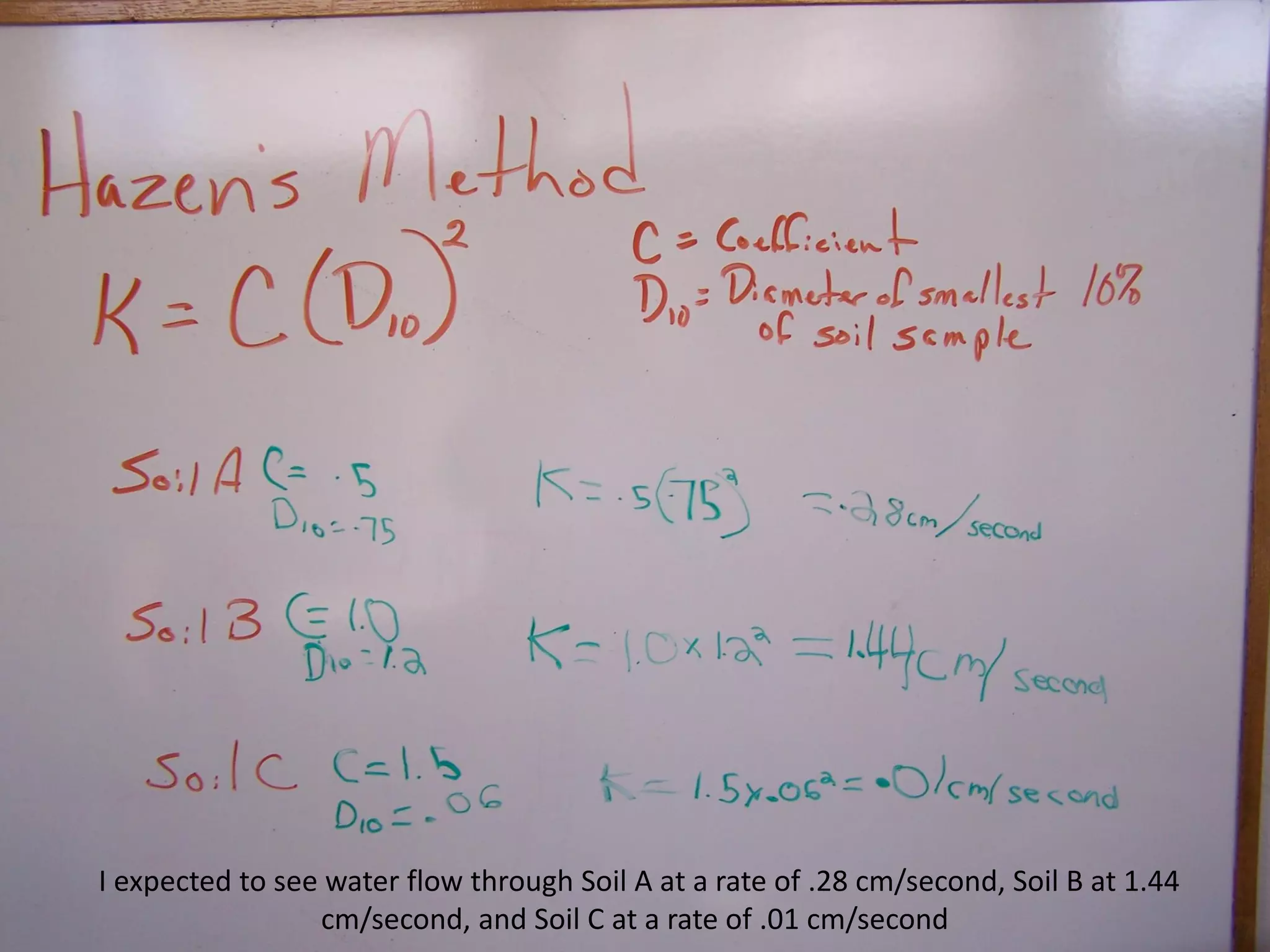 Soil Texture and Water Flow Experiment | PDF