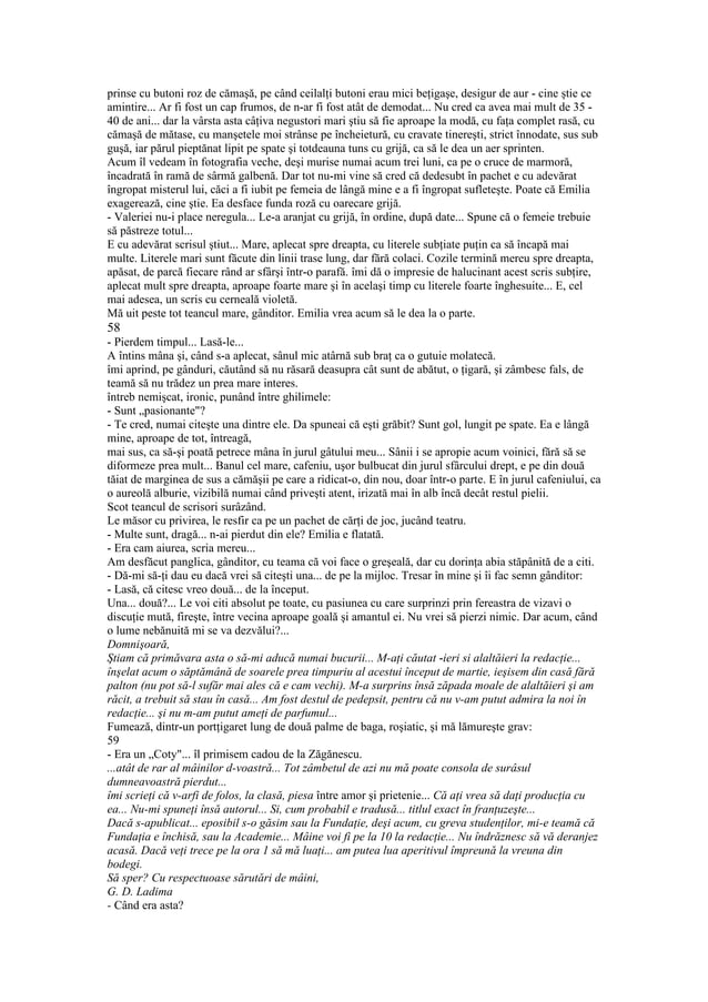 Camil Petrescu Patul Lui Procust | DOC