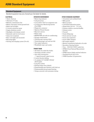 Caminhão para mineração subterranea cat ad60 | PDF | Performance Cars ...