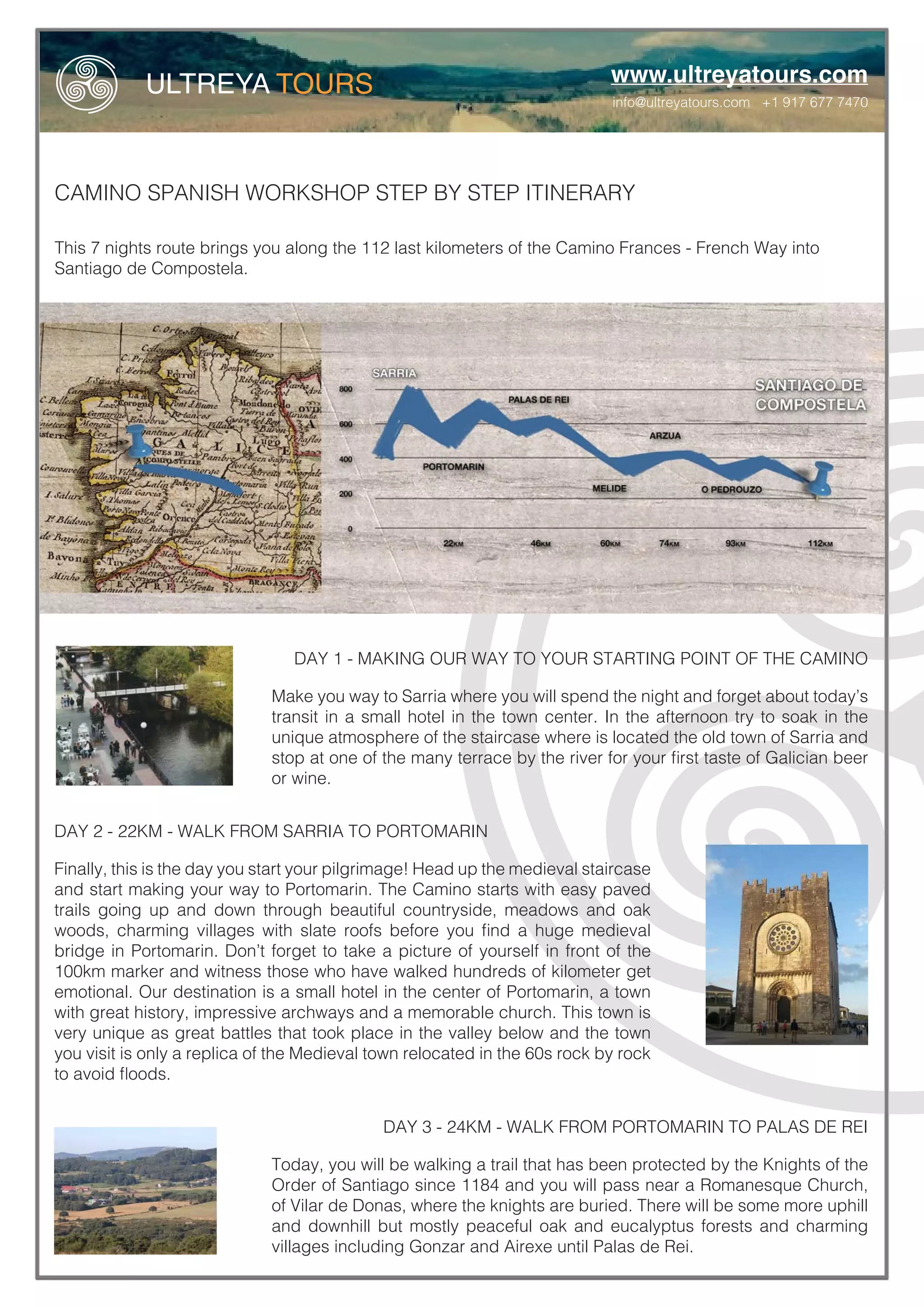 CAMINO DE SANTIAGO SPANISH WORKSHOP | PDF