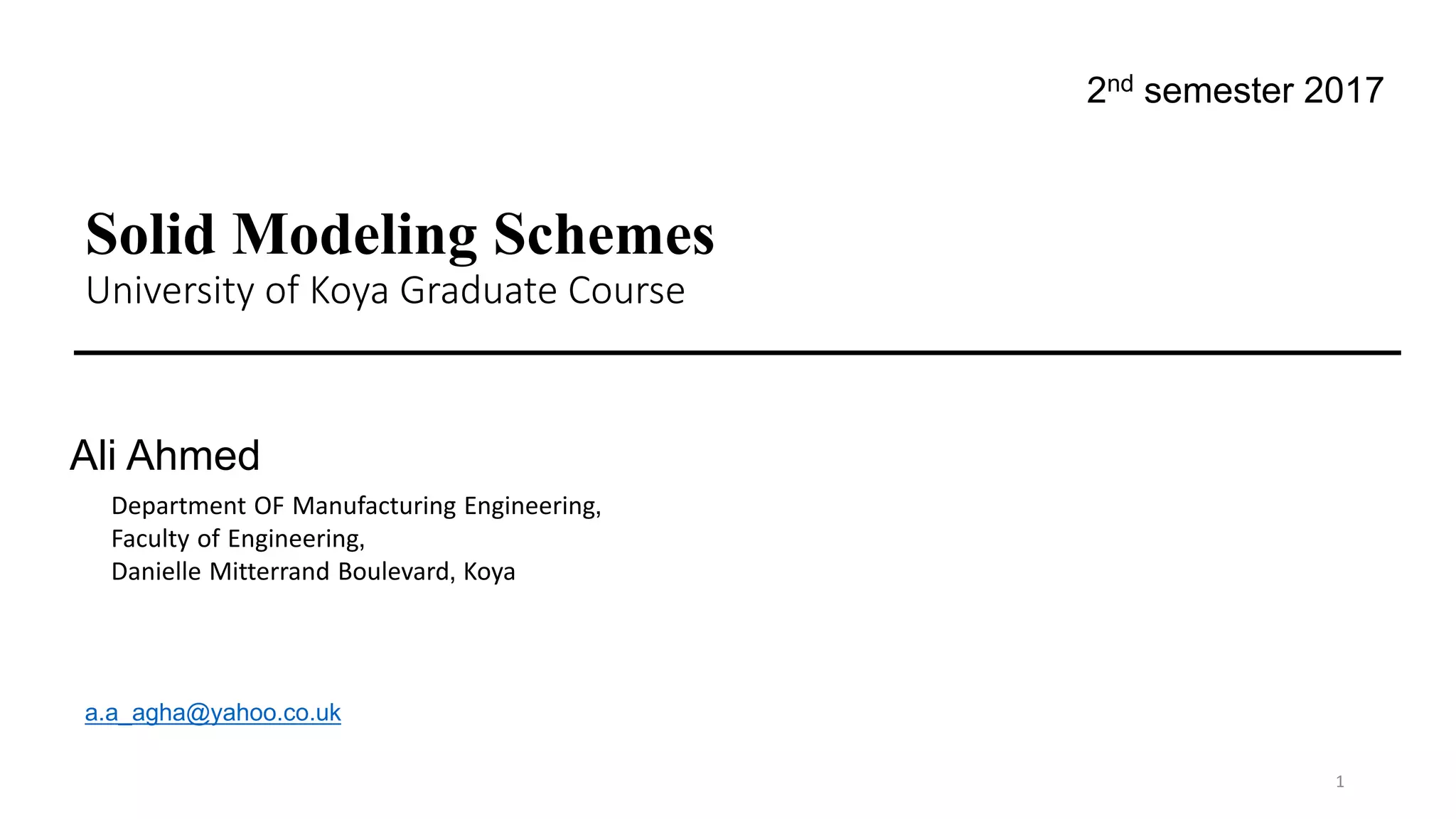 Solid Modeling Schemes CAM | PDF