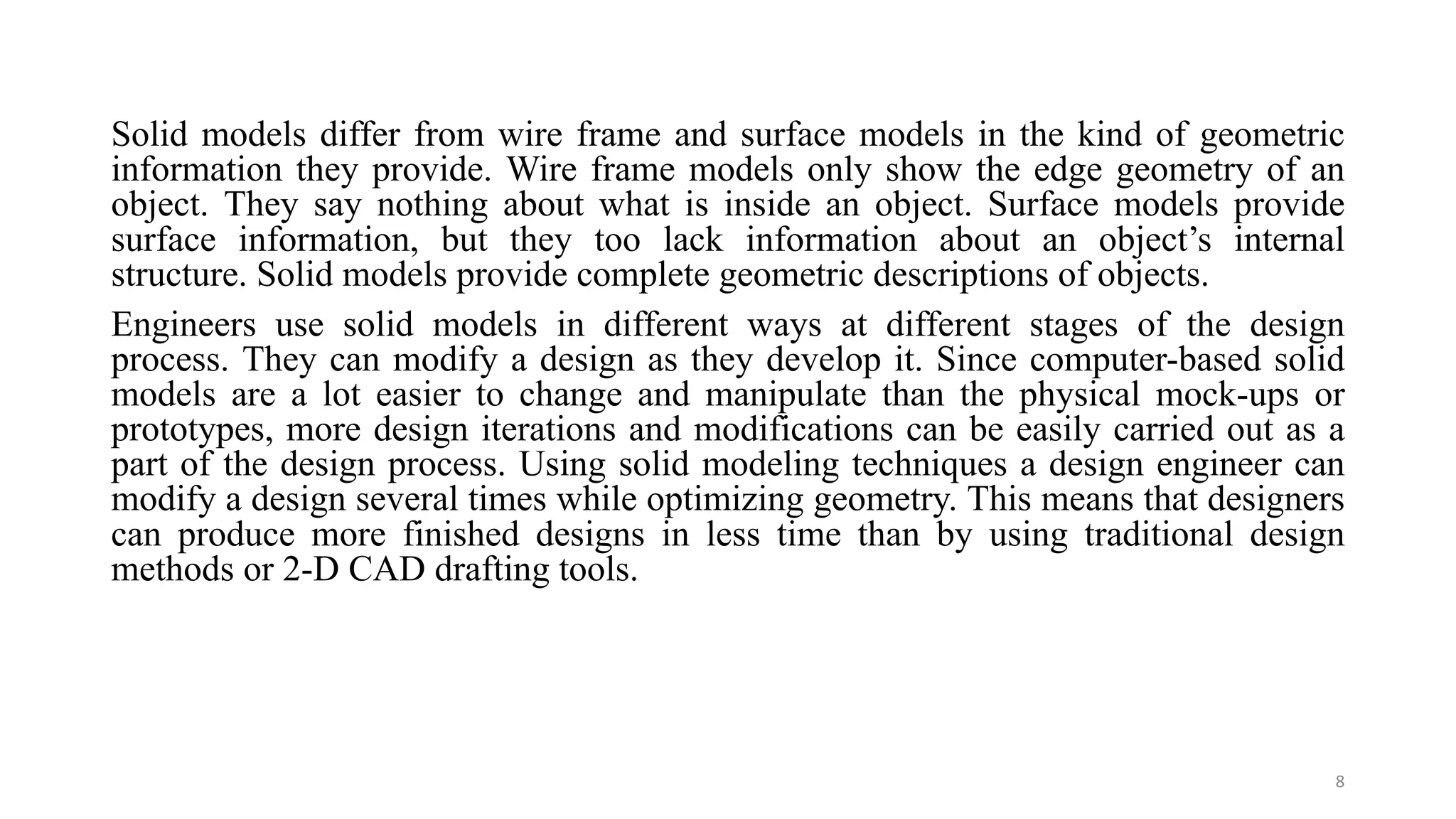 Solid Modeling Schemes Cam Ppt