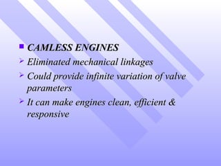 Camless engines | PPT