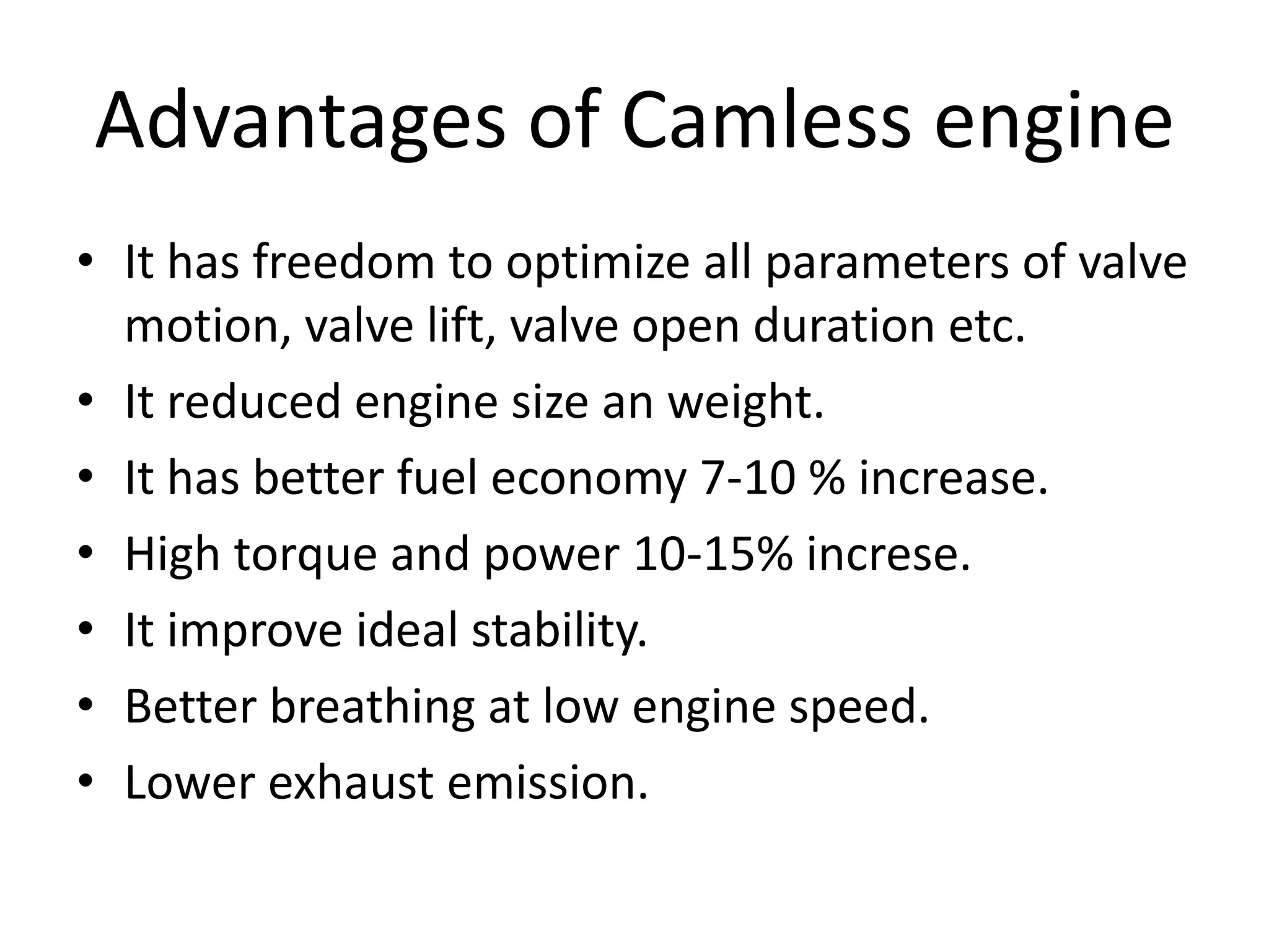 Camless engine | PPTX