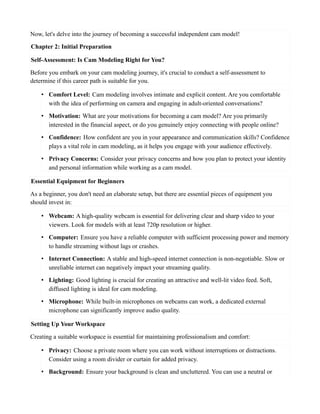 Cam Model's Guide to Success Mastering the Art of Independent Cam ...