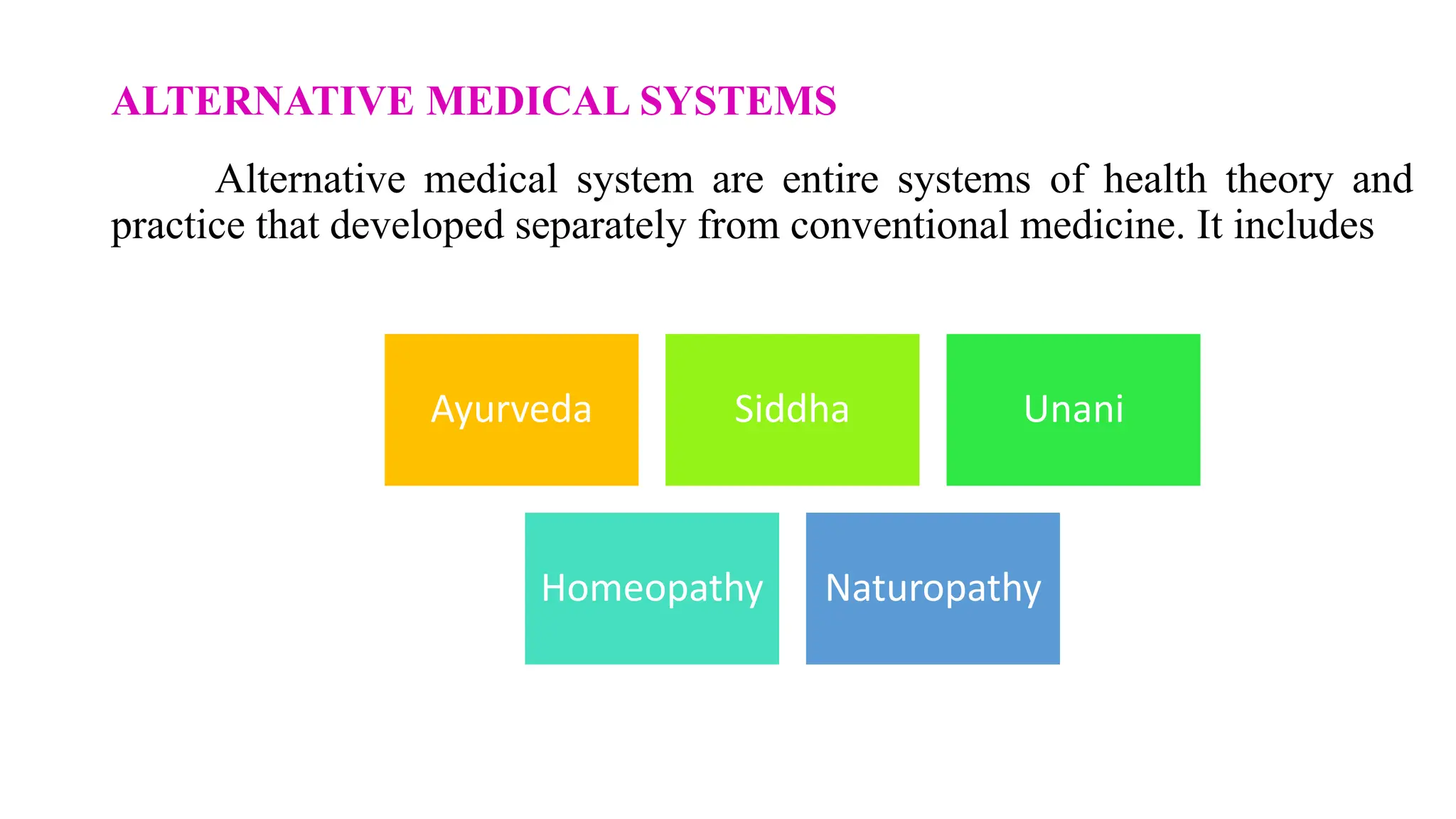 alternative and complimentary system of medicines | PPTX