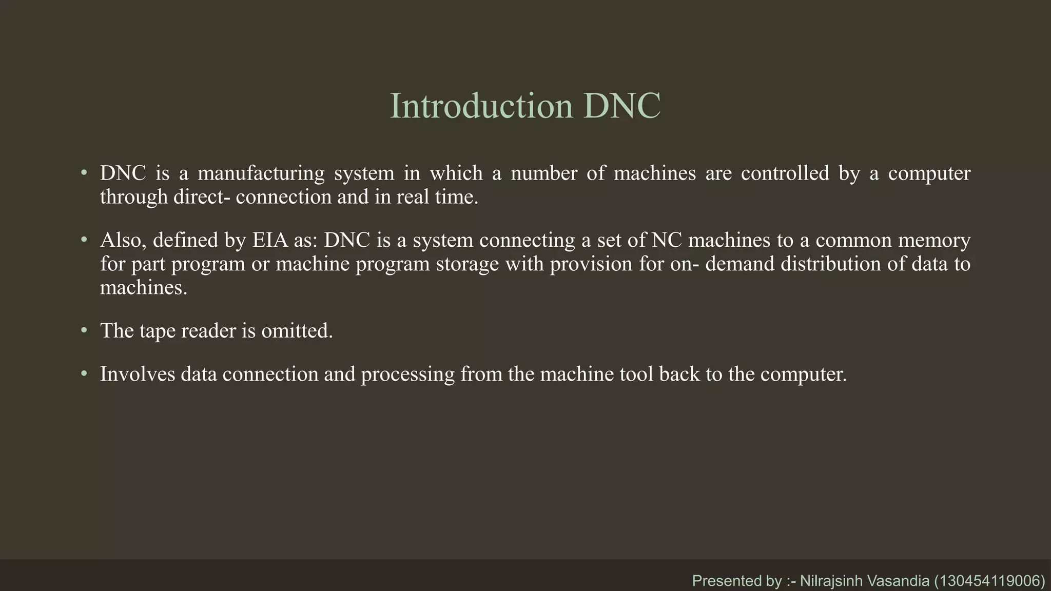 NC, CNC & DNC Machine | PPTX