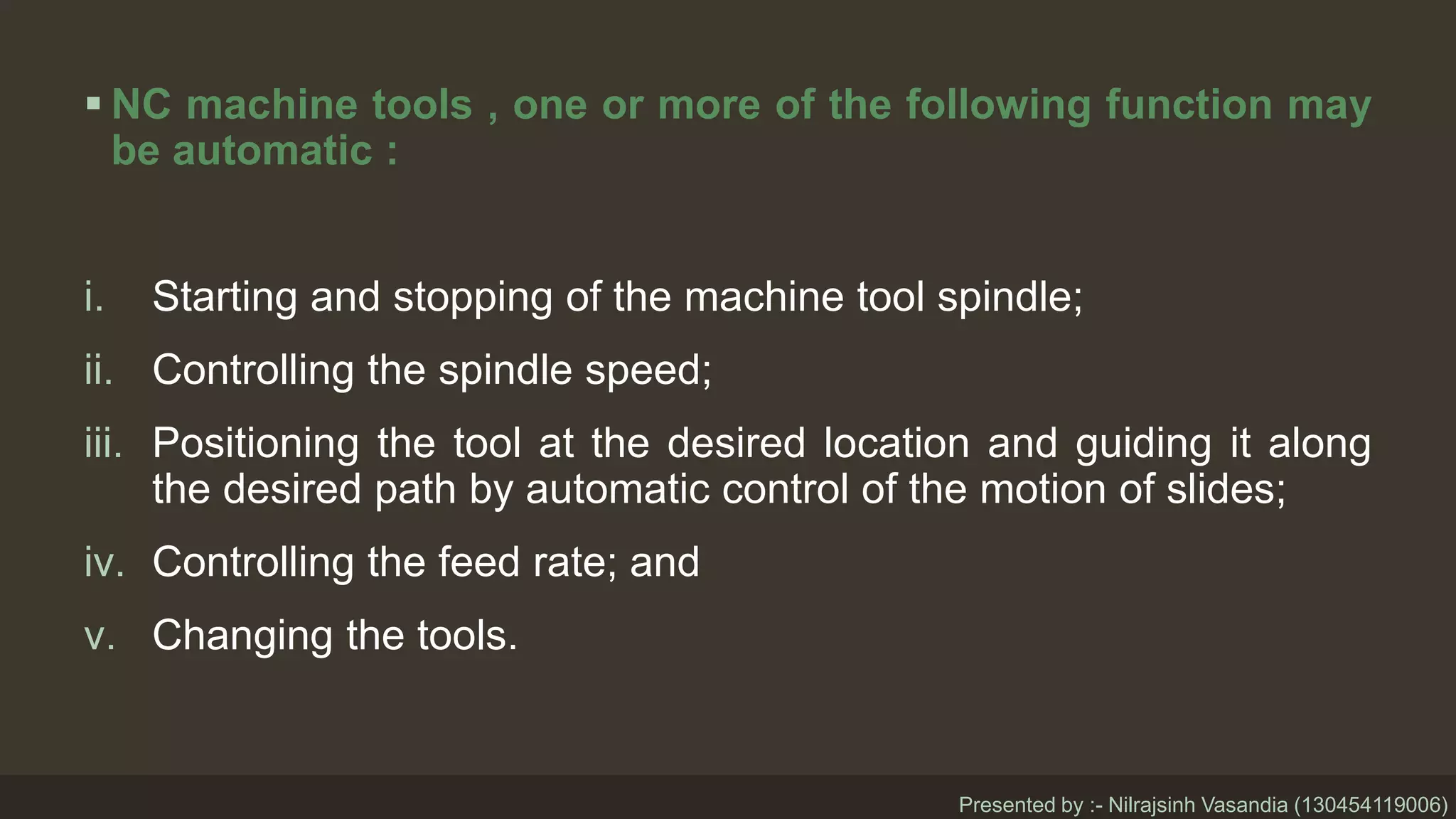 NC, CNC & DNC Machine | PPTX