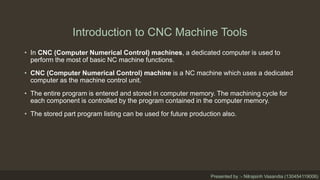 NC, CNC & DNC Machine | PPTX