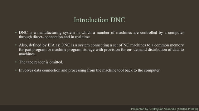 NC, CNC & DNC Machine | PPTX