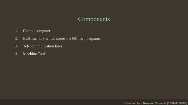 NC, CNC & DNC Machine | PPTX