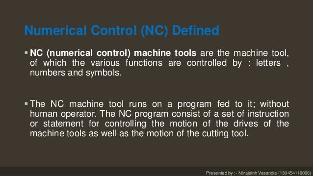 NC, CNC & DNC Machine