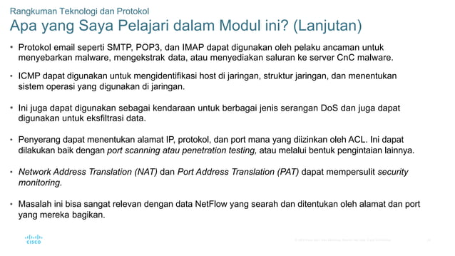 CyberOps Associate Modul 24 Technologies and Protocols | PPT