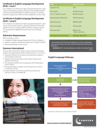 Camosun college welcome-esl-2015 | PDF