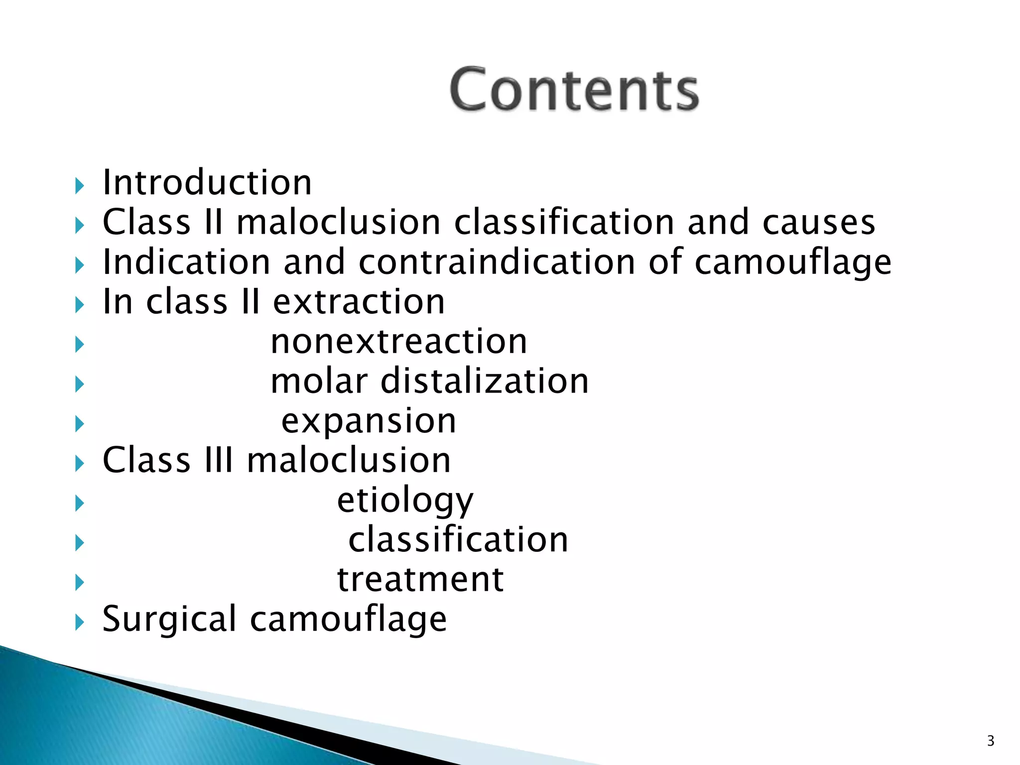 Camouflage in orthodontics | PPTX