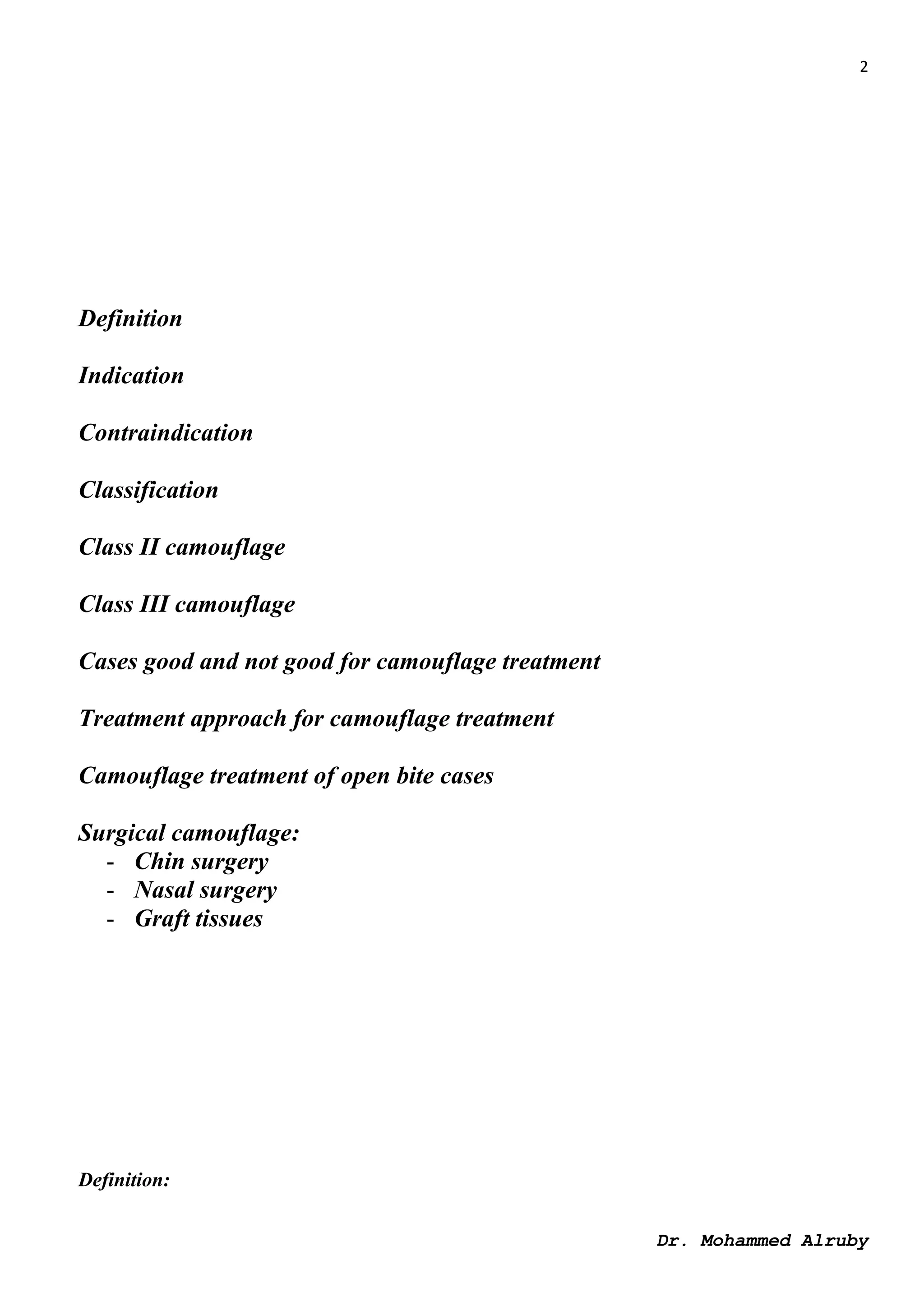 camouflage treatment in orthodontics.docx
