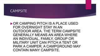 CAMPing (recreational activities.pptx