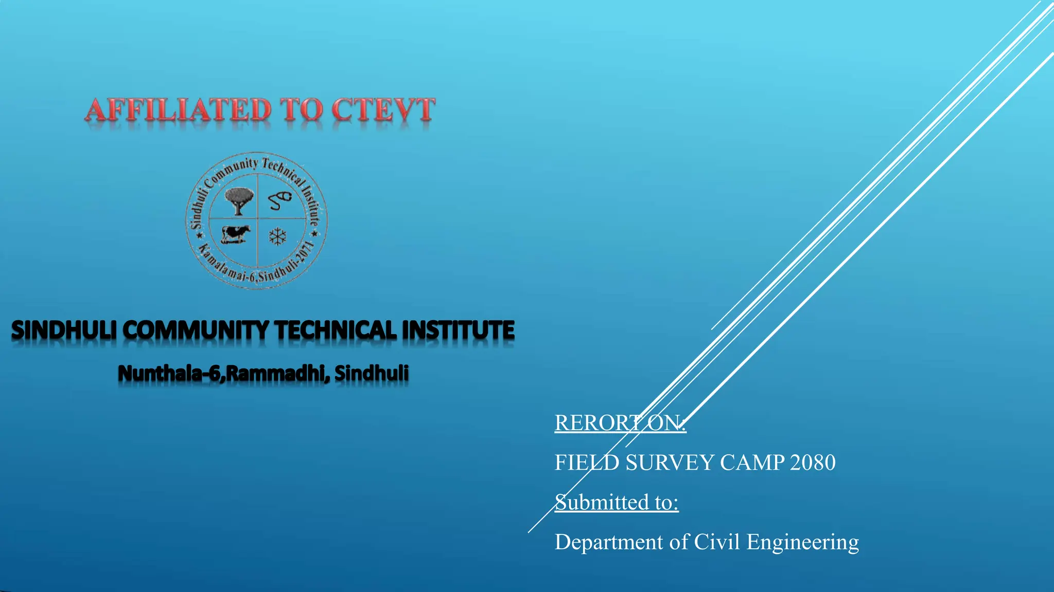 camp-presentation.pptx for survey works/ minor work | PPT
